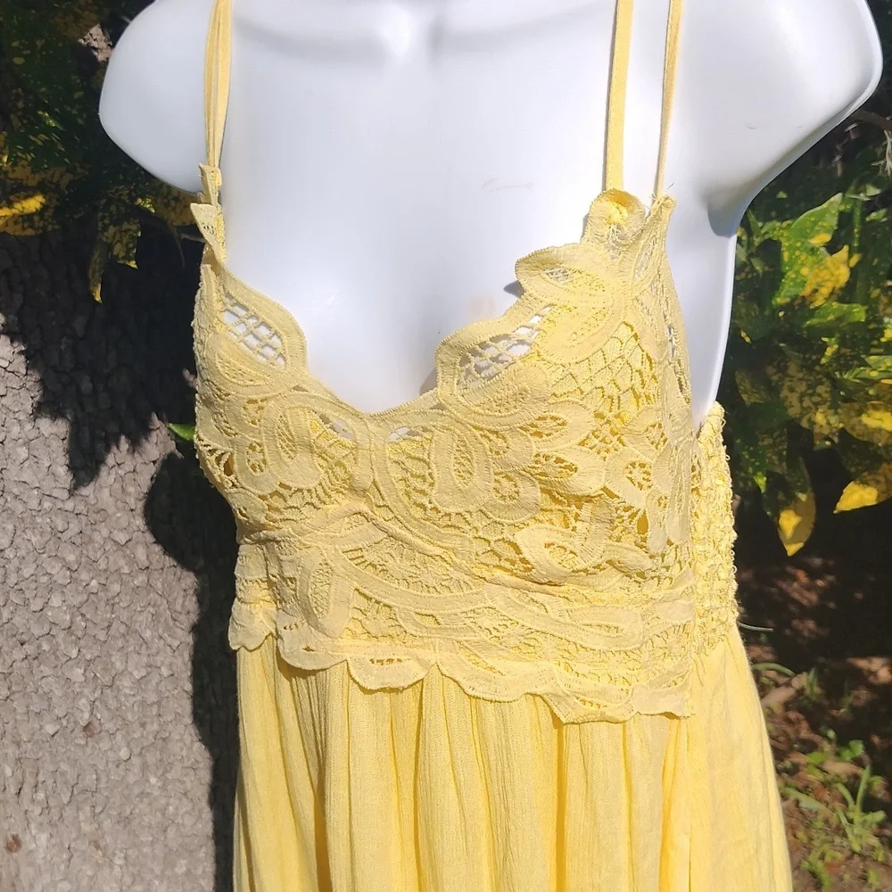 Listicle | Dresses | Listicle Romantic Yellow Sundress Medium | Poshmark